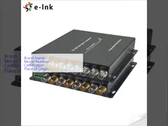 4-Channel 3G-SDI Fiber Converter with RS485 & Tally