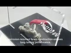 China 3 /4 or 1/2  Inch  Brass Ball valve Garden Tap Outdoor Bibcock Valve for sale