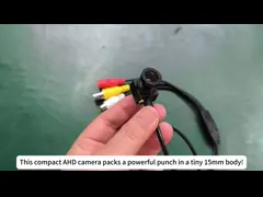 Mini Size 15*15mm AHD Camera 1080p With Microphone Analog Signal 2.1mm Wide Angle