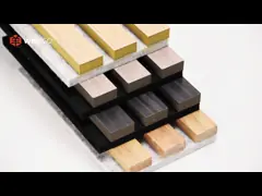 High NRC MDF Acoustic Wood Slat Panels , Office Slatted Wood Acoustic Panels