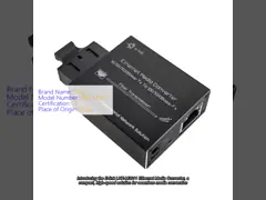 Micro type 10/100/1000Base-Tx to 100/1000Base-Fx Ethernet Media Converter
