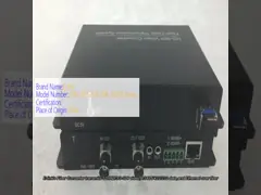 SD/HD/3G-SDI + RS485/RS422/RS232 Data + 10/100M Ethernet  over Fiber Converter
