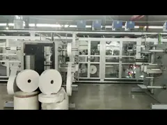 The Full Servo 400pcs/min Menstrual Panties production line has entered the acceptance stage