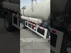 China 4*2 Drive HOWO Sewage Suction Truck: 6m³ Tank, 160HP , 8.00R20 Tires, Light-Duty Sewage Truck ,Efficient Sanitation Vehicle for sale