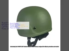 PASGT M88 Tactical Ballistic Kevlar Aramid Helmet With NIJ IIIA Bulletproof Protection