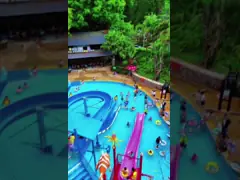 China Combination Slide Aqua Park Equipment Amusement Park Equipment Fiberglass Water Slide Pool for Adults Children for sale