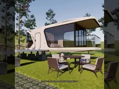 Rock Wool Sandwich Panel Space Capsule House for Container Accommodation Solution