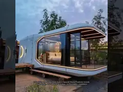 Σπίτι Διαστημικής Κάψουλας από Χάλυβα 500kg με Ηλιακούς Συλλέκτες και Φωτισμό LED