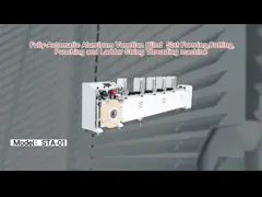 Fully-Automatic Aluminum Venetian Blind Slat Forming,Cutting,Punching and Ladder String Threading ma