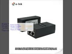 10/100/1000Mbps 24V 24W POE Injector with Power Cord