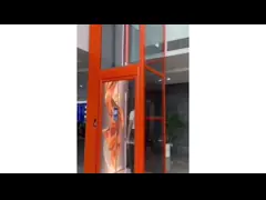 Hot red platform traction home elevator