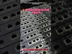 China Mini Industrial 4-Port 10/100/1000T 802.3at PoE + 1-Port 100/1000X SFP Ethernet Switch with 4 x RJ45 Connectors for sale