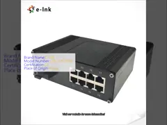Industrial 8-Port 10/100/1000Base-T + 1-Port 1000Base-X Ethernet Switch