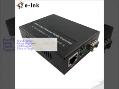 1-Port 1000BASE-SFP to 2-Port 10/100/1000BASE-T 802.3at PoE Media Converter