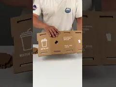 China Eco Packaging Premium Corrugated Box For Coffee Ceramic Cups Candles Custom Branding for sale