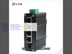Mini Industrial 4-Port 10/100/1000T + 1-Port 100/1000X SFP Gigabit Ethernet Switch
