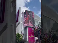 Wandmontierte, im Außenbereich befestigte LED-Display-Bildschirm P6.25 Leichtgewicht