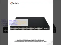 L3 Managed 48-Port 10/100/1000BASE-T + 4-Port 10G SFP+ Gigabit Ethernet Switch