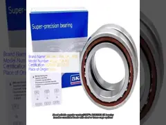 SKF 7016 ACD/P4 ADBA  Max.limited speed for Grease lubrication 6700 R/min Rated dynamic load Cr 47.5KN Angular-Contacted Ball Bearing