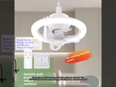 Wholesale   110V-240V Modern Ultra Quiet Ceiling Fan With Light Cross Border Aromatherapy Shaking Head