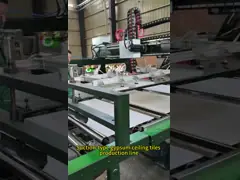 Macchina per la laminazione di pannelli in gesso con film in PVC, macchina per la produzione di pannelli in gesso laminati