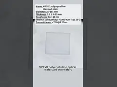Big size polycrystalline optical wafer