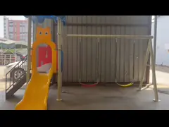 China Interesting Comfortable Playground Slide Set Playground Swing Sets for sale