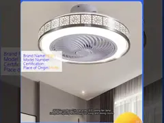 China wholesale   Modern Chinese-Style LED Ceiling Fan Lamp Cross-Border Exclusive for Living Dining Room Integrated LED Ceiling Fan for sale