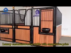 Endurable Sliding Door European Horse Stalls Galvanized Metal Frame