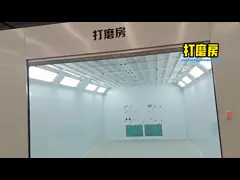 China Grinding Room with Electric Gas Diesel Burner Heating System Spray Booths Car Sanding Room Car Preparation Room for sale