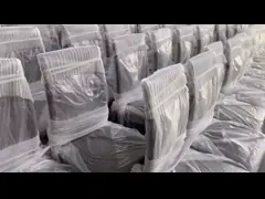 Contemporary Stylish Leather Dining Chairs Customized With Resilience