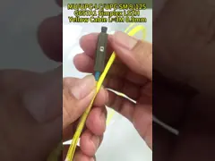 China Single Mode G652D Conditioning Multi Mode OM1 62.5/125 Fiber Optic Patch Cord with ≤ 0.3dB Insertion Loss and ST-LC Connector for sale