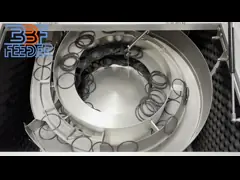 Industrial Low Noise Vibrating Bowl Feeder O-ring Part Feeding System