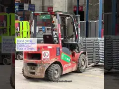China Warehouse Four Wheel Gasoline LPG Engine Drive Fork Lift Truck 3.5 Ton Rough All-Terrain Heavy Hydraulic Diesel Forklift for Sale for sale