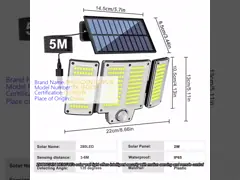China Solar Powered Led Outdoor Security Spot Lights with Motion Sensor for sale