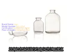 5ml-20ml Molded Glass Vial for Sterile Powder Vulcanized Moulded Bottle Customized Packaging