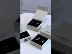 Custom Rigid Gift Box Paper Two Piece Flip Top Jewelry Gift Box For Necklaces And Bracelets