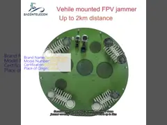 8 밴드 400-6GHz 차량 장착 FPV UAV 드론 신호 방해기 최대 2km 거리