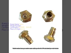 Custom Brass Gas Nozzle LPG Natural Gas Water Heaters