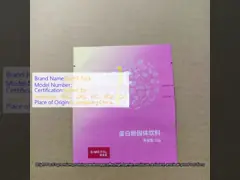 China Moisture-Proof Protein Powder Solid Beverage Bags High Barrier Stand-Up Pouch Zipper Bag Custom Print for sale