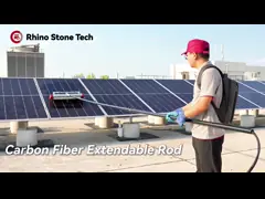 China Carbon Fiber Solar Panel Cleaning Tools 630RPM Solar Panel Cleaning Roller Brush OEM for sale