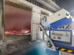 Boost your production with our molten Aluminum degassing machine 20cm X 10cm X 15cm size