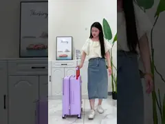 China 2025 New Wide-Handle Front-Opening TSA Lock luggage, 20/24in Durable ABS+PC Luggage with Hook & Cup Holder, 360° Silent Wheels & Secure Lock ,  hard shell travel luggage for sale