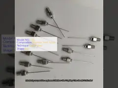 Stainless Steel Capillary Tube Threaded Side Hole Needle