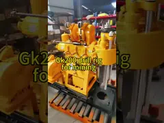 GK200 Hydraulic 200m Portable Machine Diesel Power Water Well Drilling Rigs