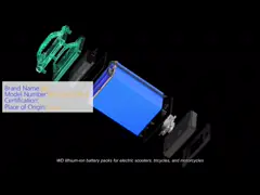 48V, 60V, 72V lithium-ion battery packs for electric scooters, tricycles and motorcycles. 72V 30Ah, 50Ah, 60Ah Lifepo4 lithium batteries, replaceable for use
