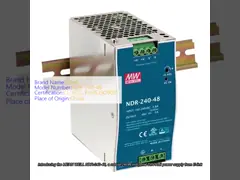 MEAN WELL 240W/48V 5A Industrial DINRAIL Power Supply