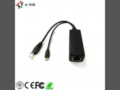 China Fast Ethernet 5V 2A PoE Splitter with Micro USB port with Devices will be detected before poe input  for sale