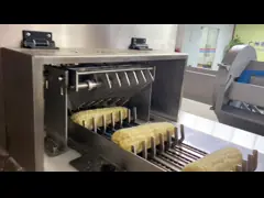 China New Design 6-Blades Auto Bandsaw Cutting Frozen Corn Machine With Six-Cut System for sale