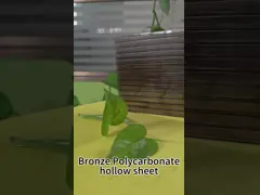 6mm Bronze UV-Protected Polycarbonate Hollow Sheet
